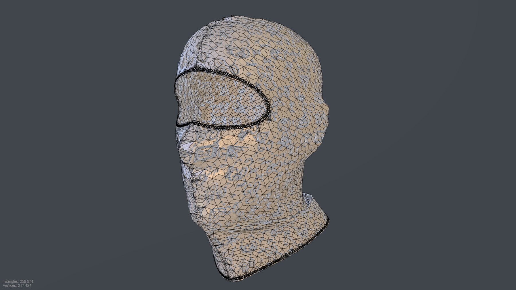 ArtStation - GUCCI GHOST BALACLAVA MASK low-poly PBR | Game Assets