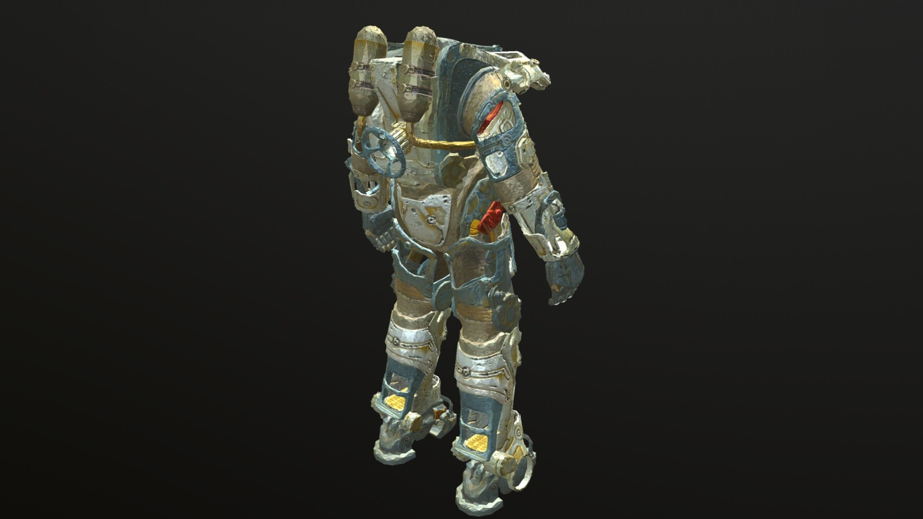 ArtStation - FALLOUT POWER ARMOR low-poly PBR | Game Assets