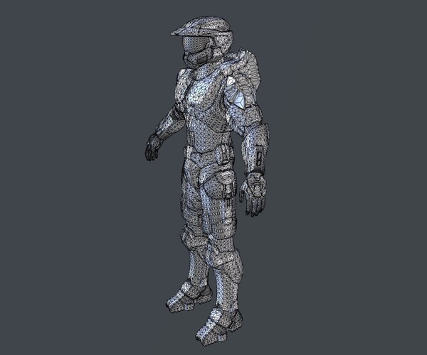 ArtStation - HALO MASTER CHIEF MODEL low-poly PBR | Game Assets