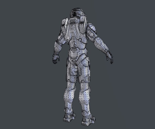 ArtStation - HALO MASTER CHIEF MODEL low-poly PBR | Game Assets