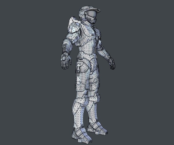 ArtStation - HALO MASTER CHIEF MODEL low-poly PBR | Game Assets