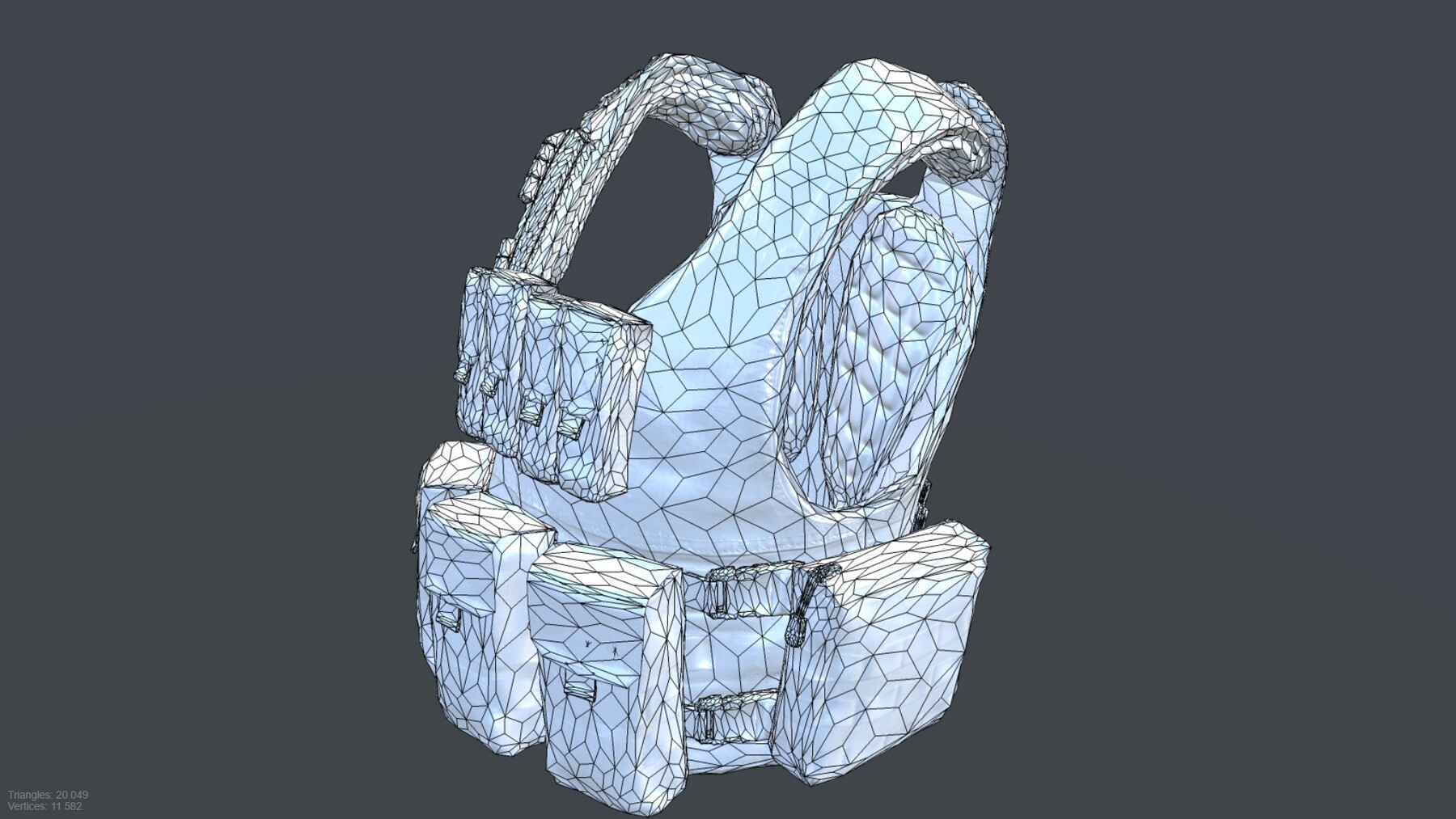 ArtStation - MILITARY VEST CITY CAMO low-poly PBR | Game Assets