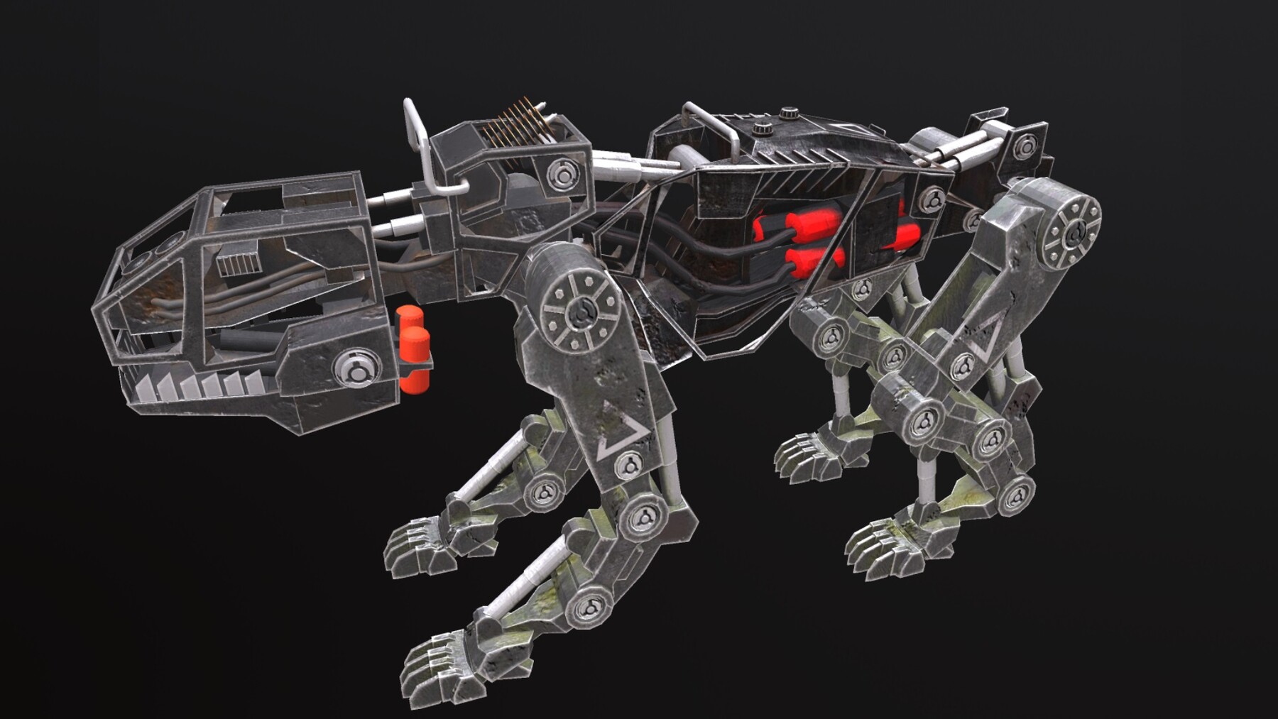 ArtStation - WOLFENSTEIN PANZERHUND DOG low-poly PBR | Game Assets