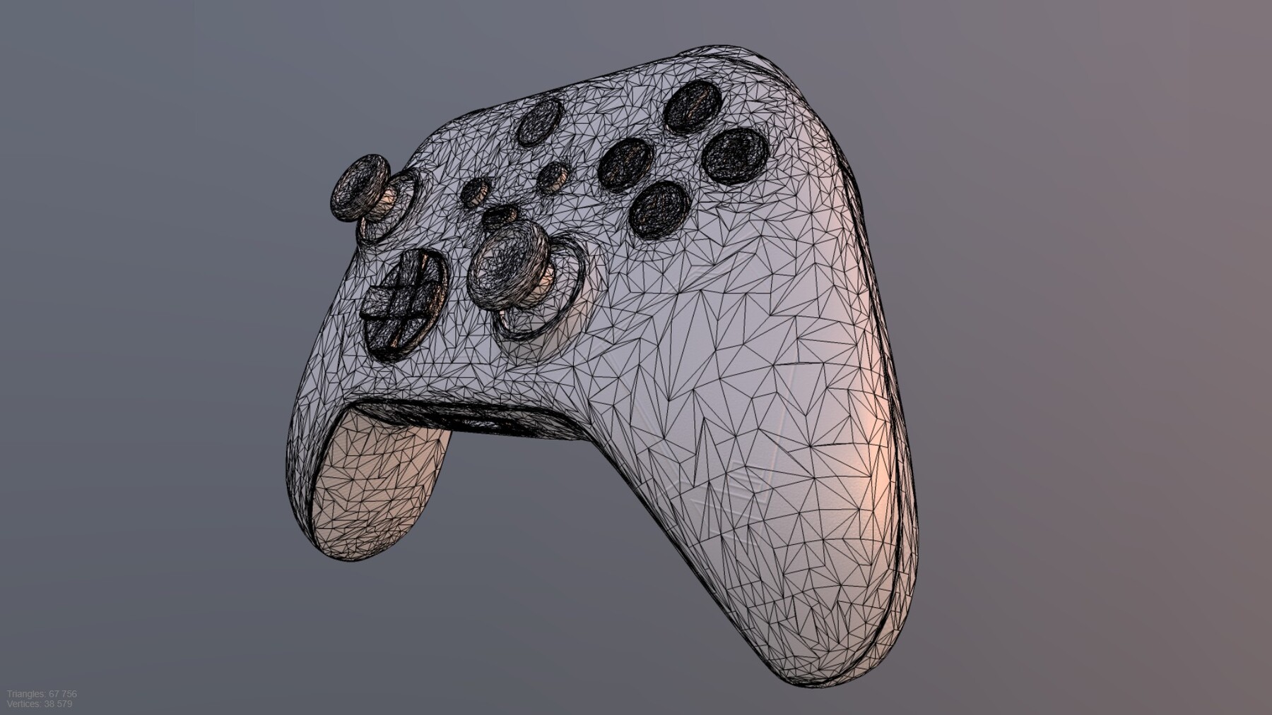 ArtStation - XBOX SERIES X CONTROLLER low-poly PBR | Game Assets