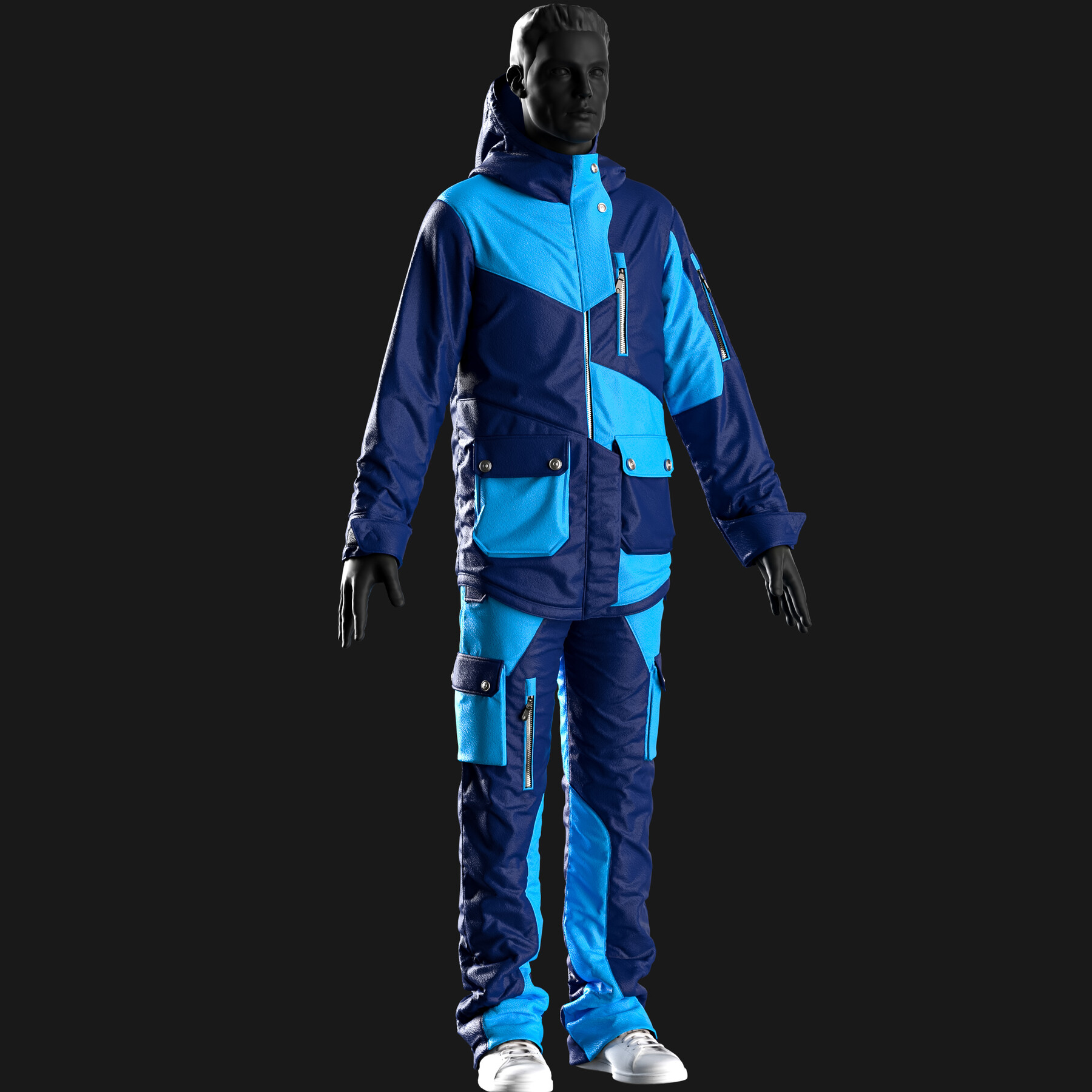 ArtStation - Jackets and Pants Snowboarding + Clo3D + OBJ Vol.03 ...