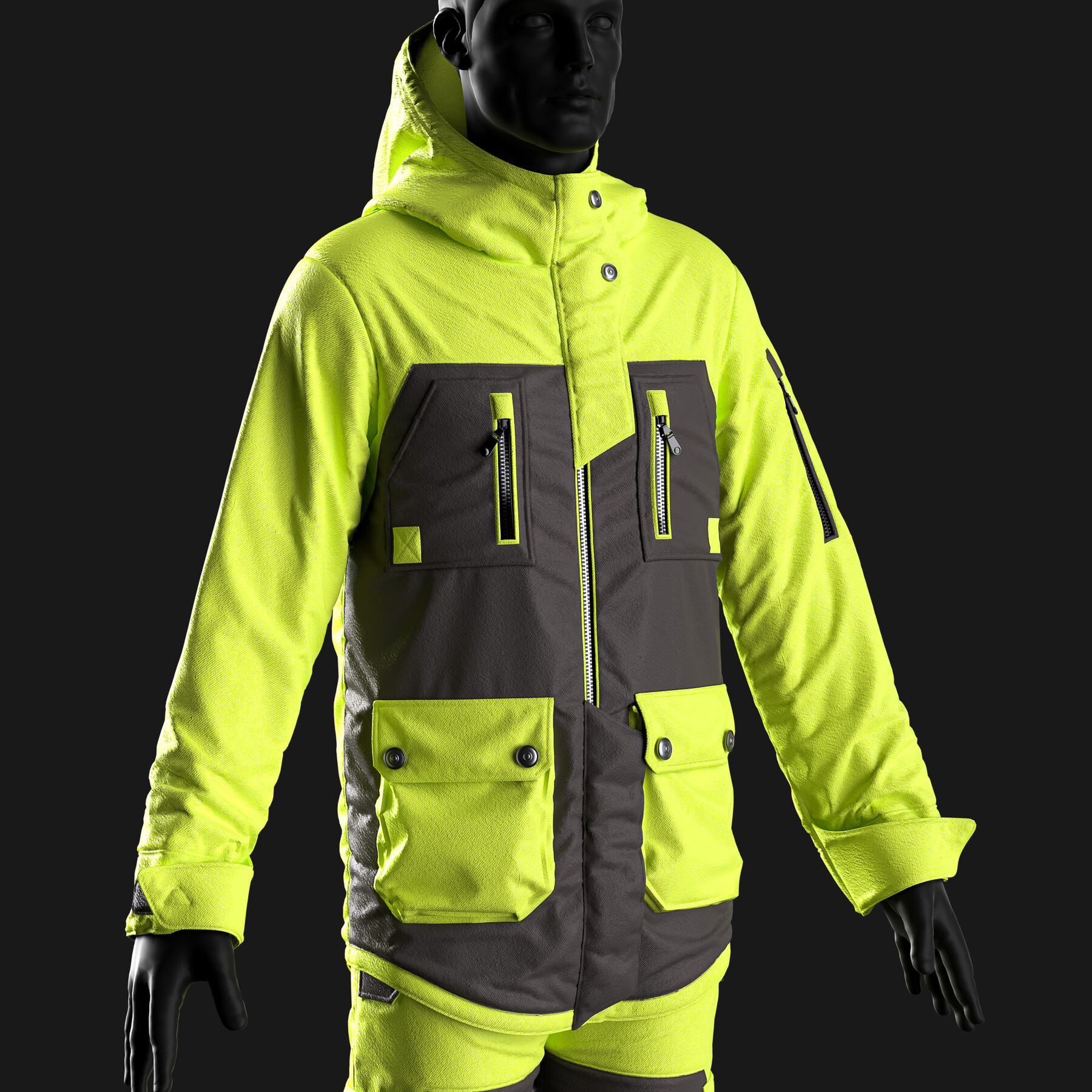 ArtStation - Jackets and Pants Snowboarding + Clo3D + OBJ Vol.03 ...