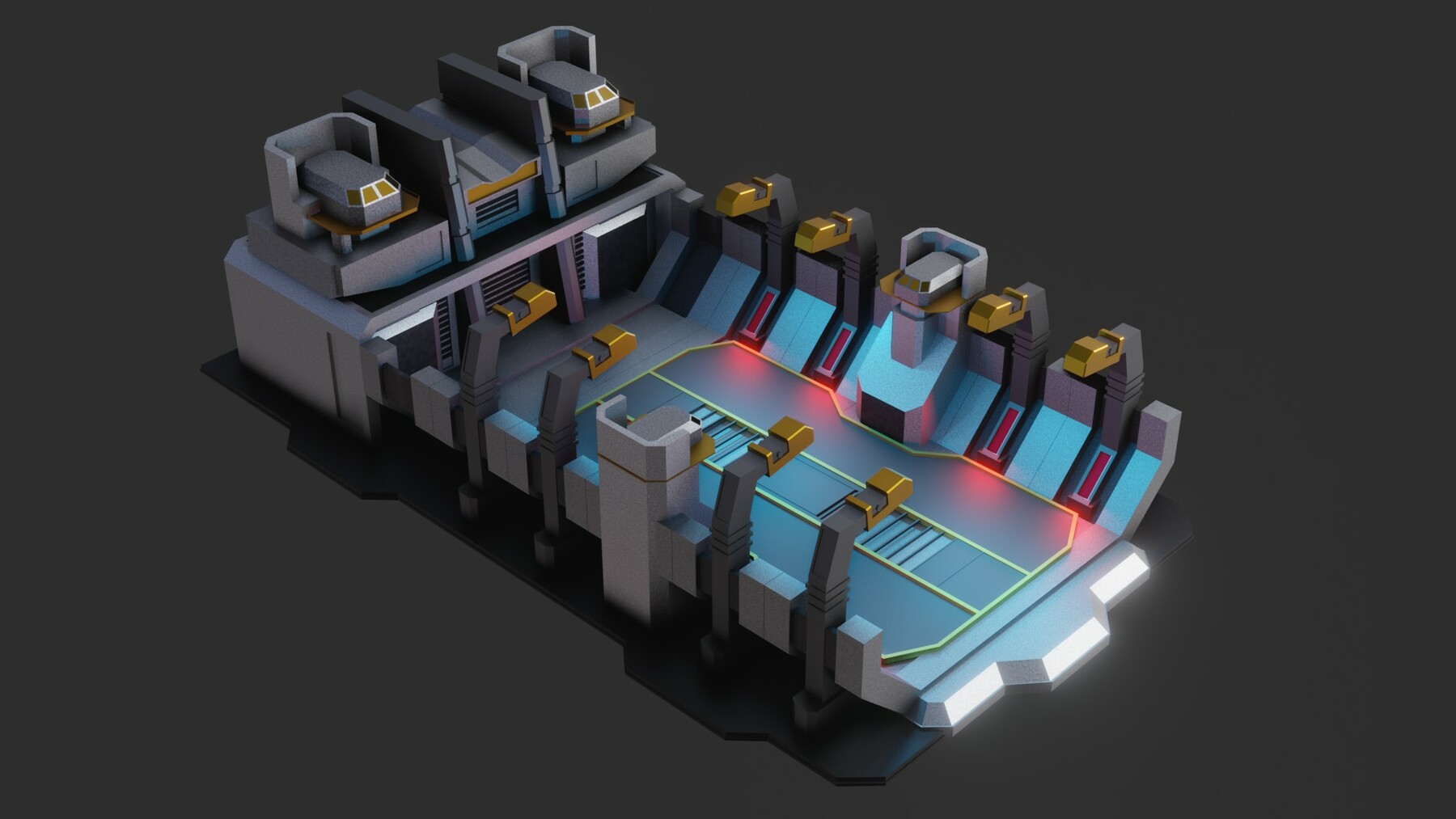 ArtStation - Sci-fi Military Station - Game Ready - PBR | Game Assets