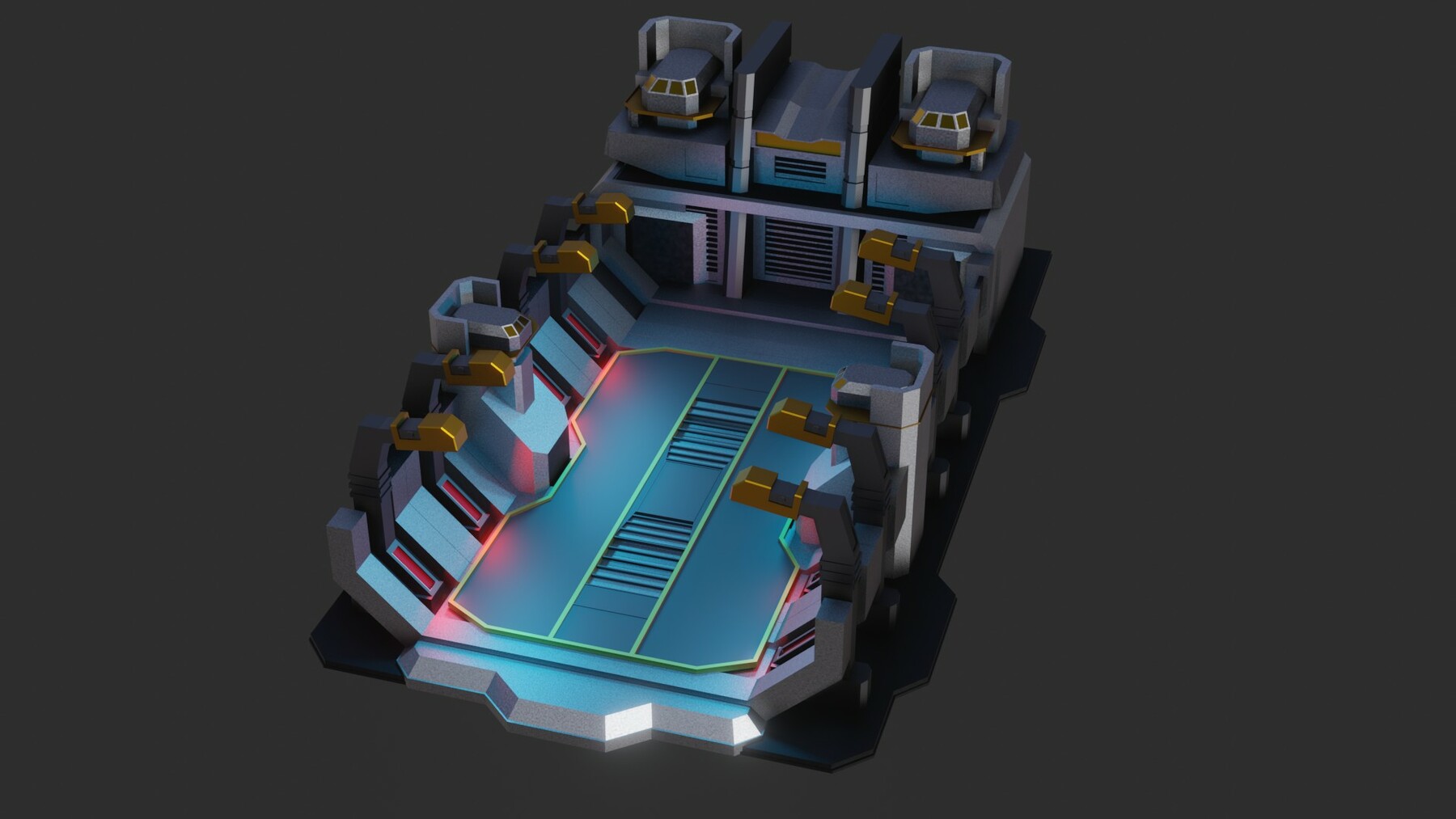 ArtStation - Sci-fi Military Station - Game Ready - PBR | Game Assets