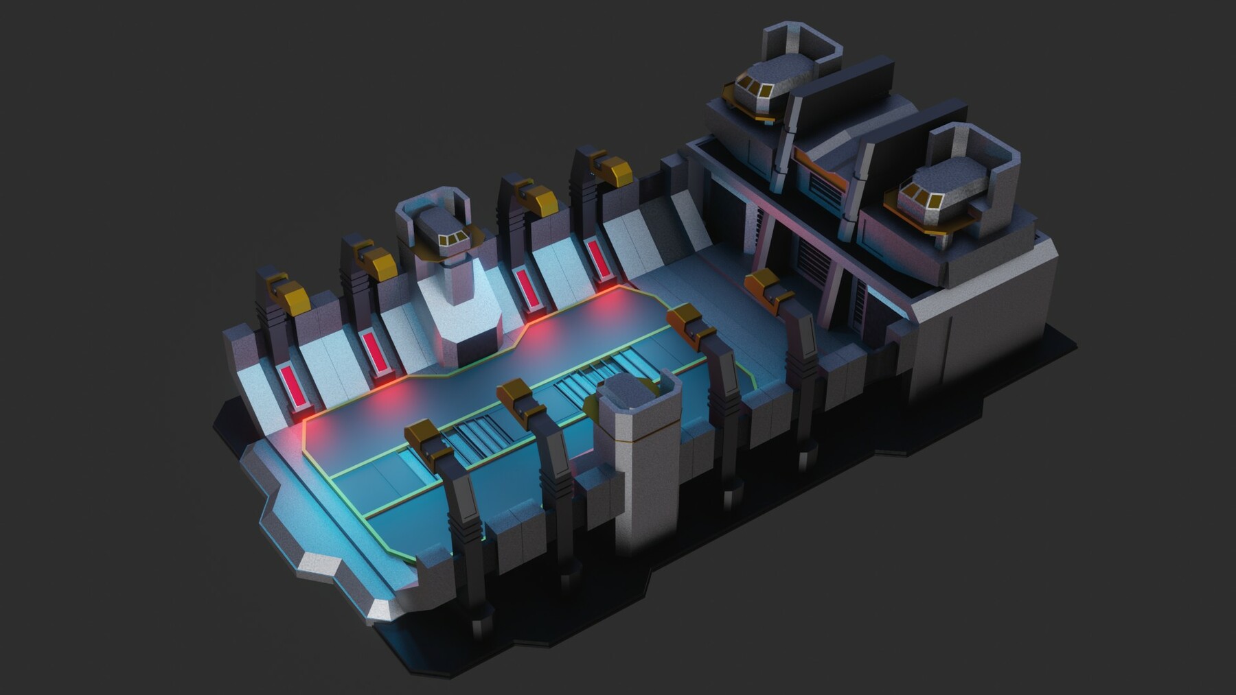 ArtStation - Sci-fi Military Station - Game Ready - PBR | Game Assets