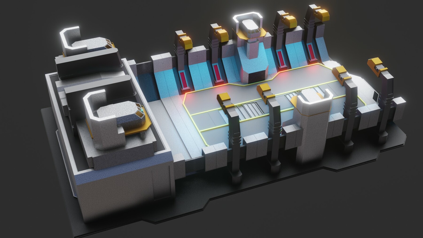 ArtStation - Sci-fi Military Station - Game Ready - PBR | Game Assets