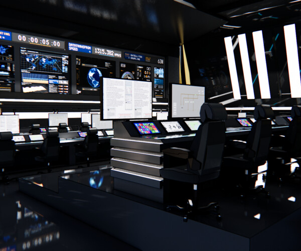 ArtStation - Control Center Interior | Resources