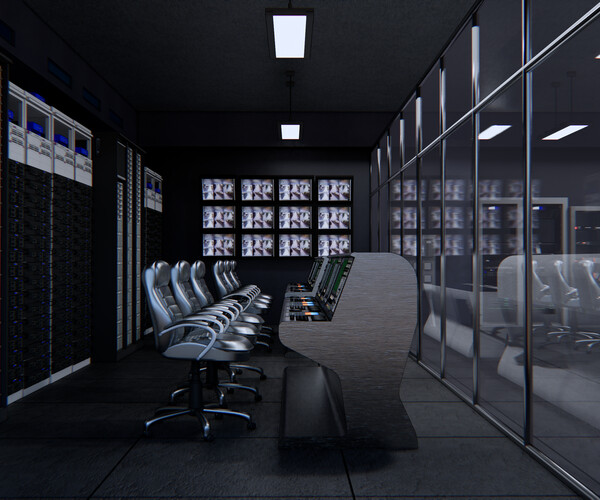 ArtStation - Control Center Interior | Resources