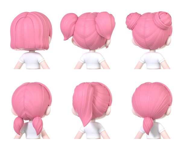 ArtStation - Chloe Modular Hair | Resources