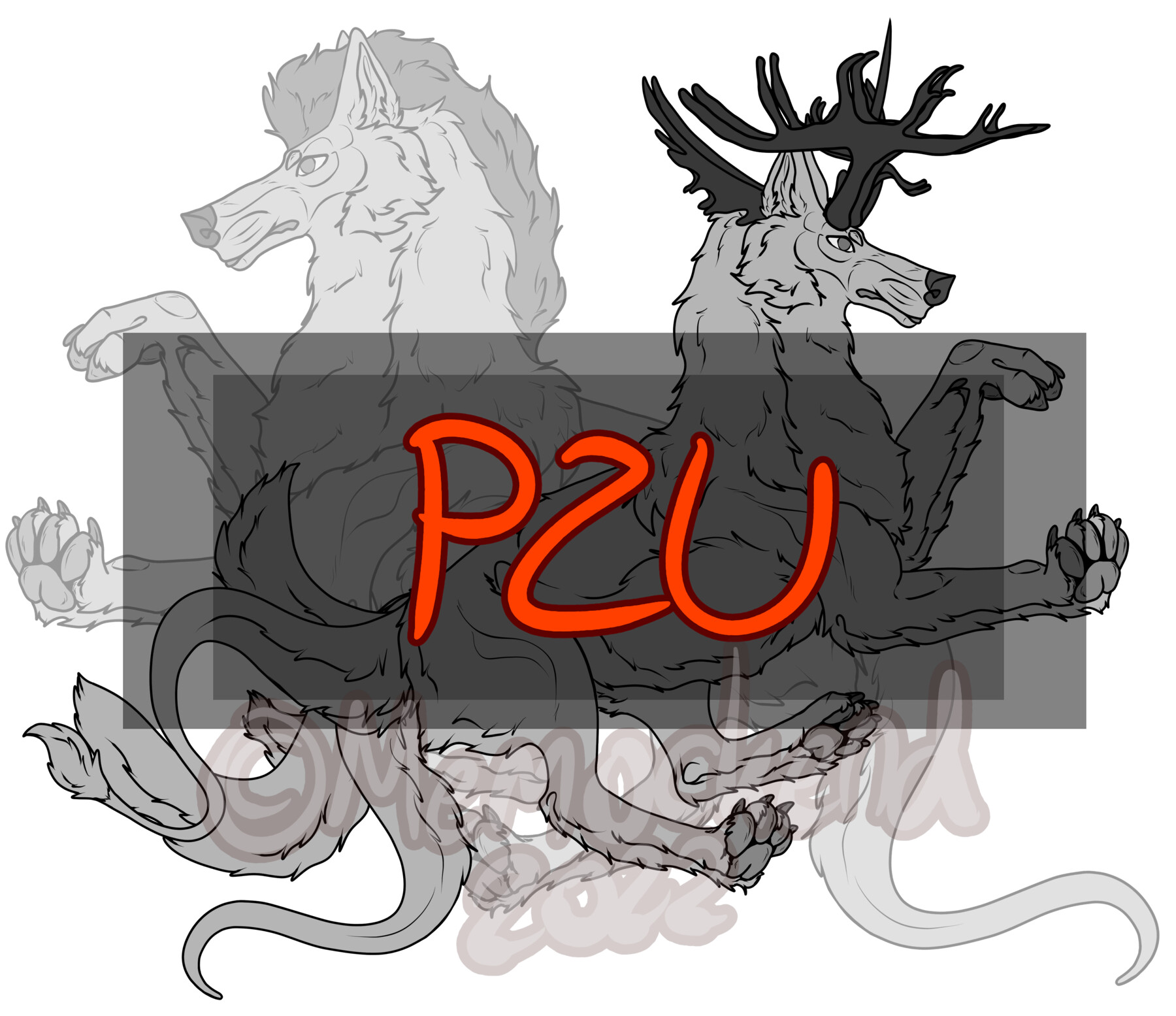 ArtStation - Canine base with mohawk, tails and horns! | Artworks