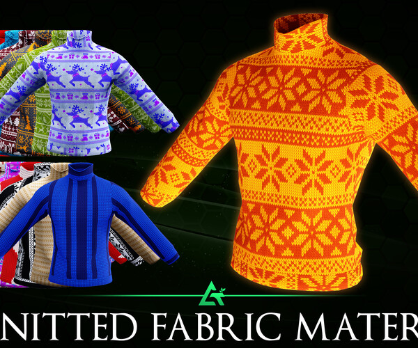 ArtStation - 30 Knitted Fabric Materials + PBR Textures (Practical ...