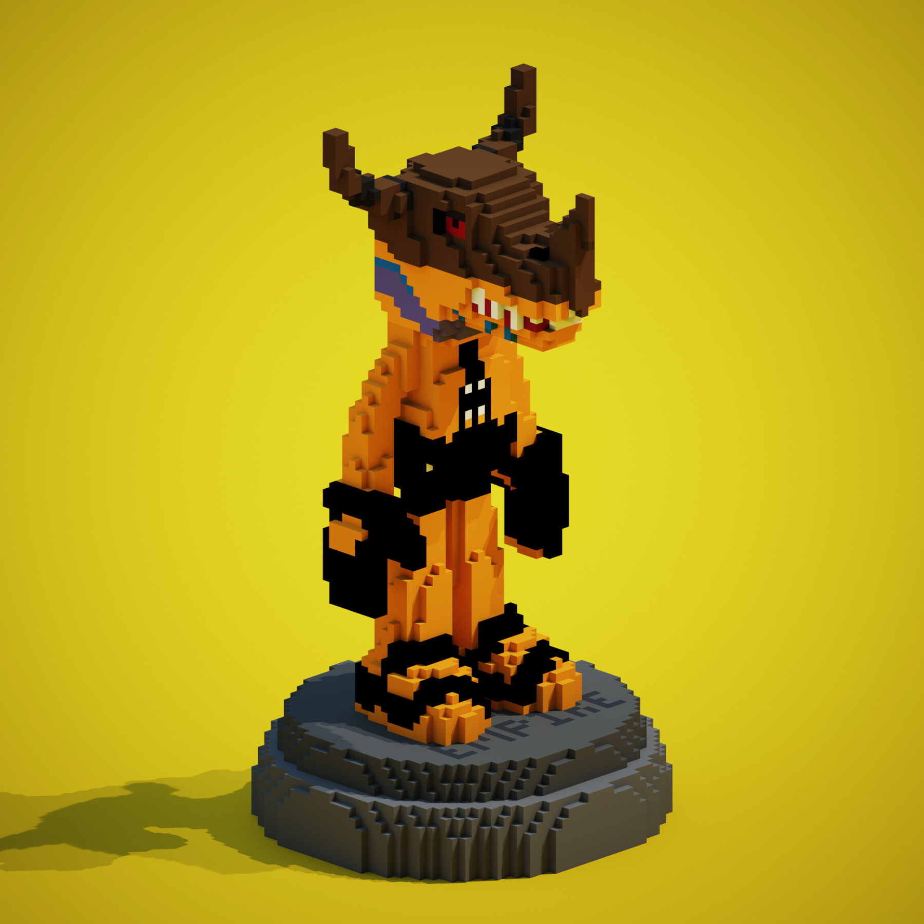 ArtStation - Dino voxel | Game Assets