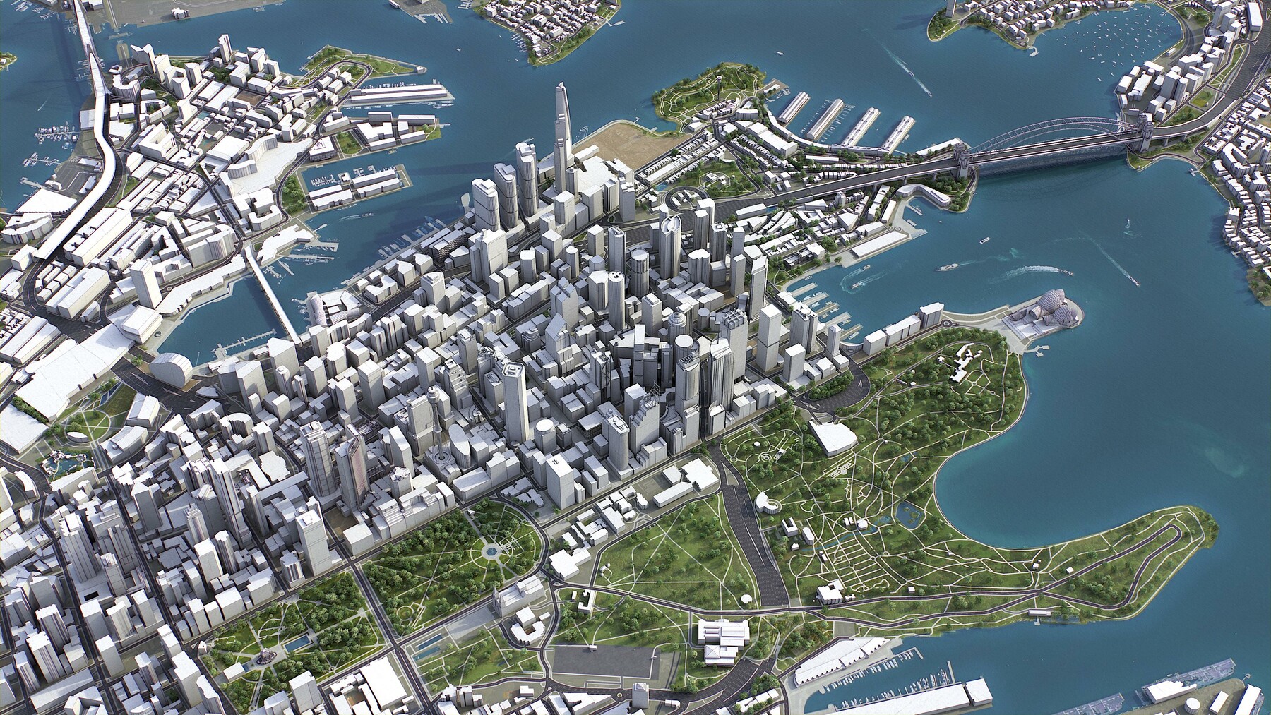 ArtStation - Sydney - 3D city model | Resources