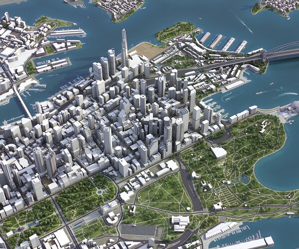 ArtStation - Sydney - 3D city model | Resources