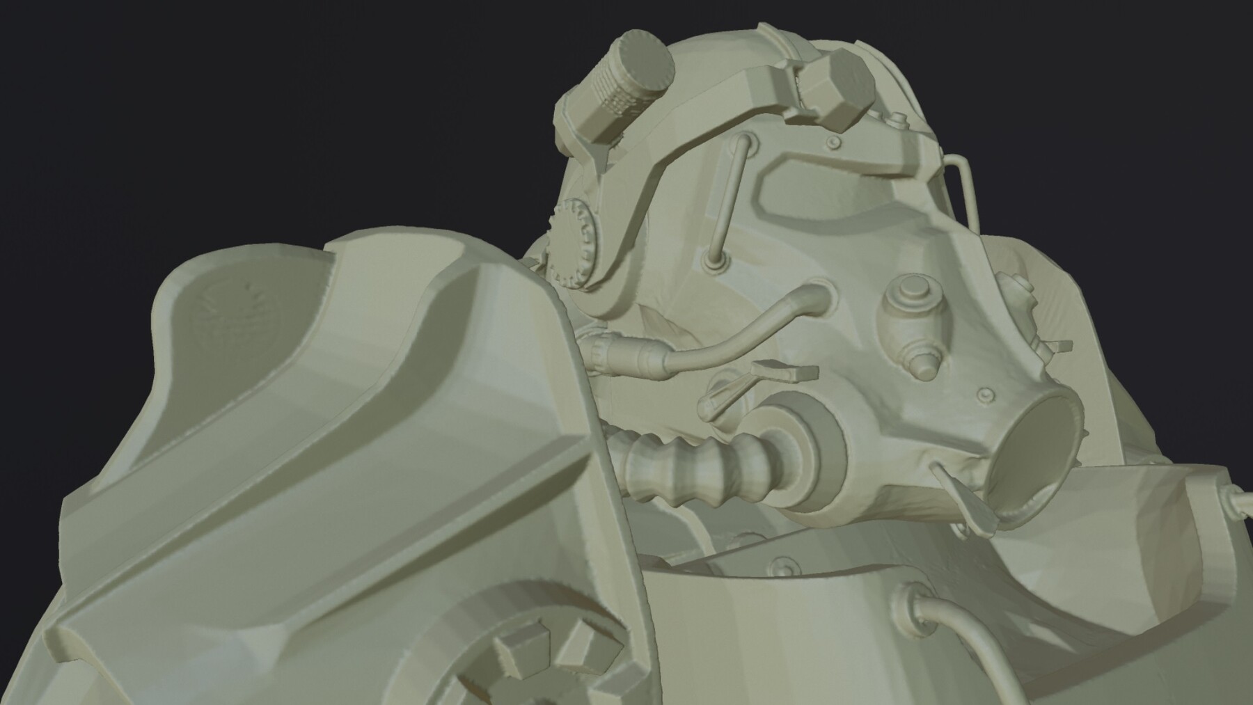 ArtStation - FALLOUT T-45 POWER ARMOR high-poly sculpture PRINT-READY ...