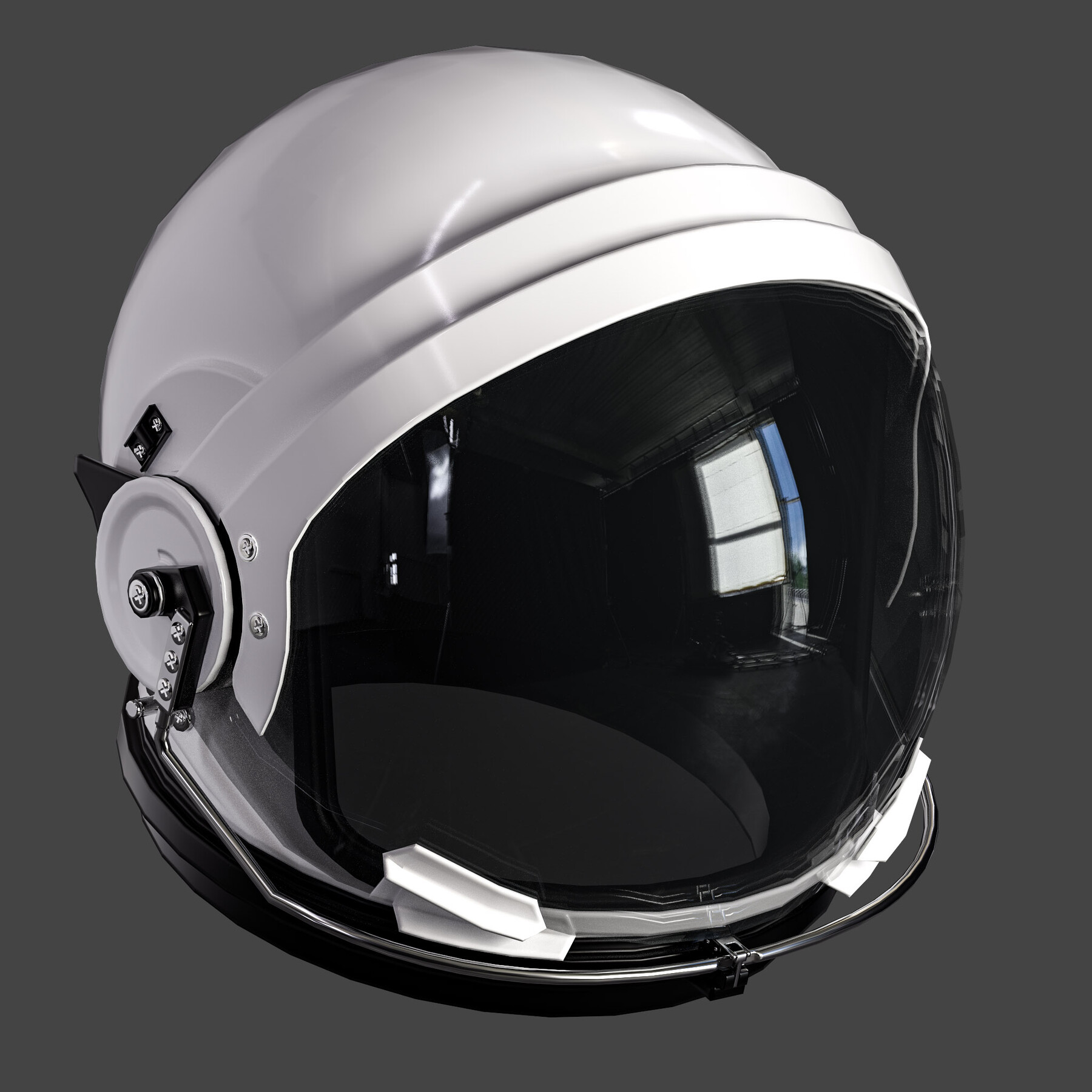 ArtStation - Lowpoly Astronaut Suit Helmet Orion | Game Assets