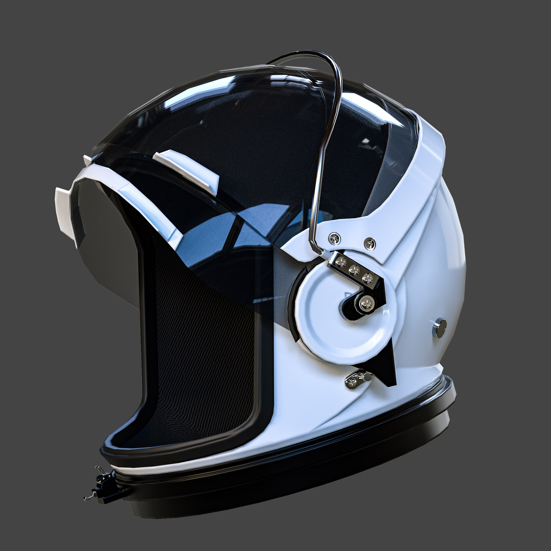 ArtStation - Lowpoly Astronaut Suit Helmet Orion | Game Assets