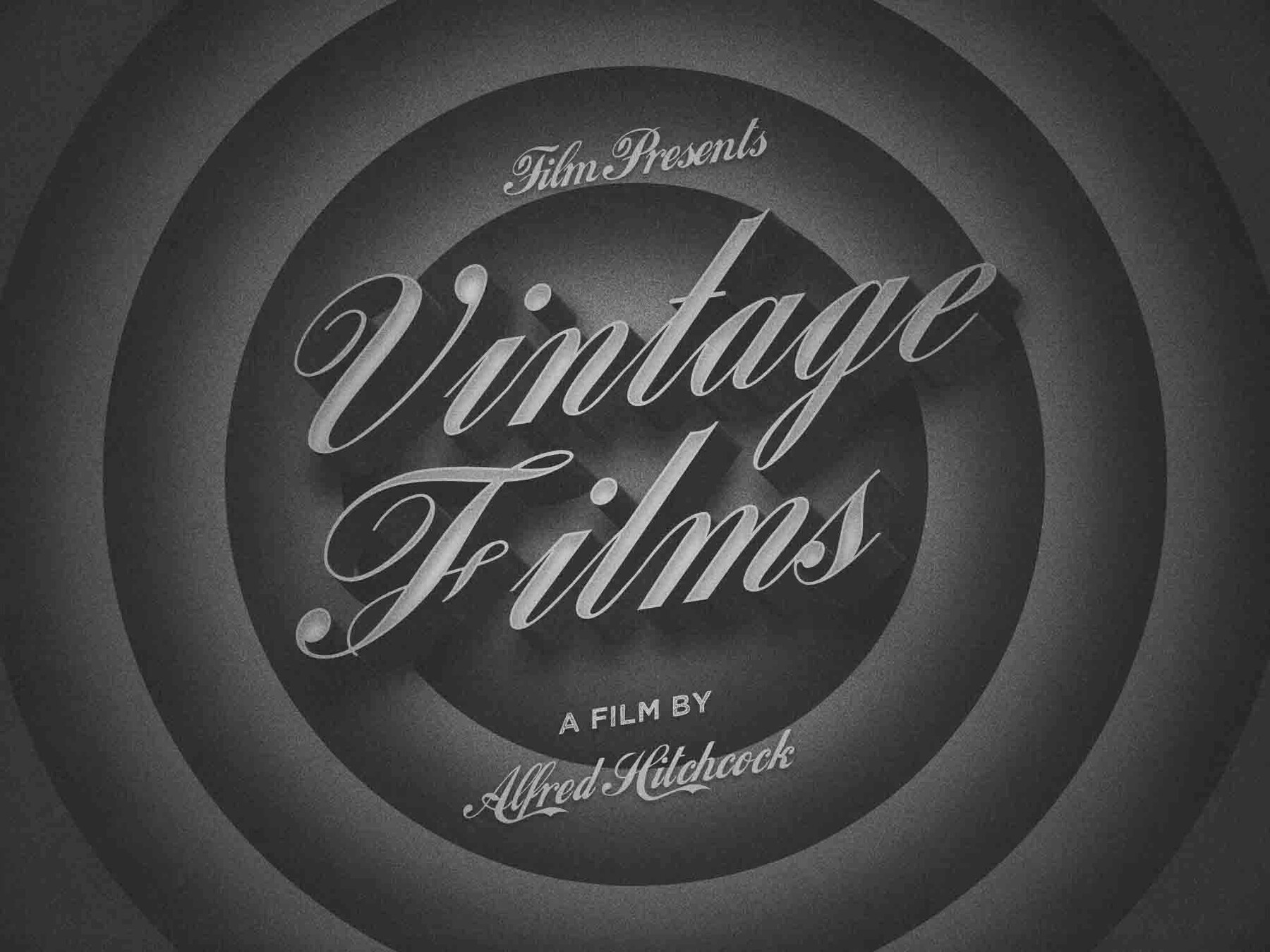 ArtStation - Old Movie 3D Title Text Effects, PSD Template File | Artworks