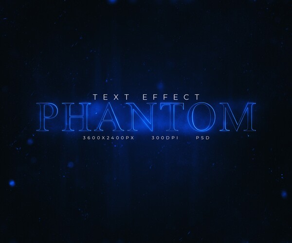 ArtStation - Phantom Text Effects, PSD Template File | Artworks