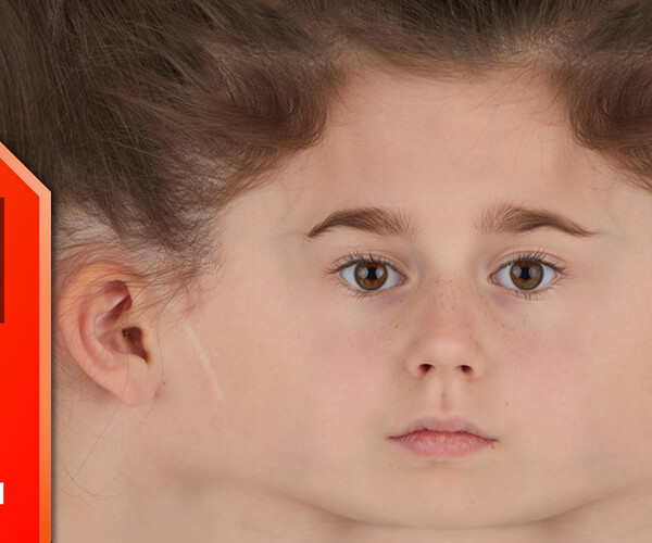 ArtStation - Premade Female Head Texture | Doroteya | Game Assets