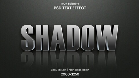 ArtStation - Shadow Text Effects, PSD Template File | Artworks