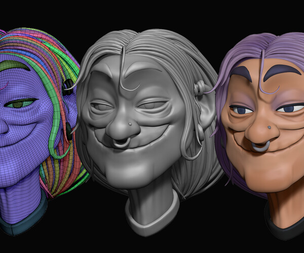 ArtStation - 3D Model - Old lady | Resources