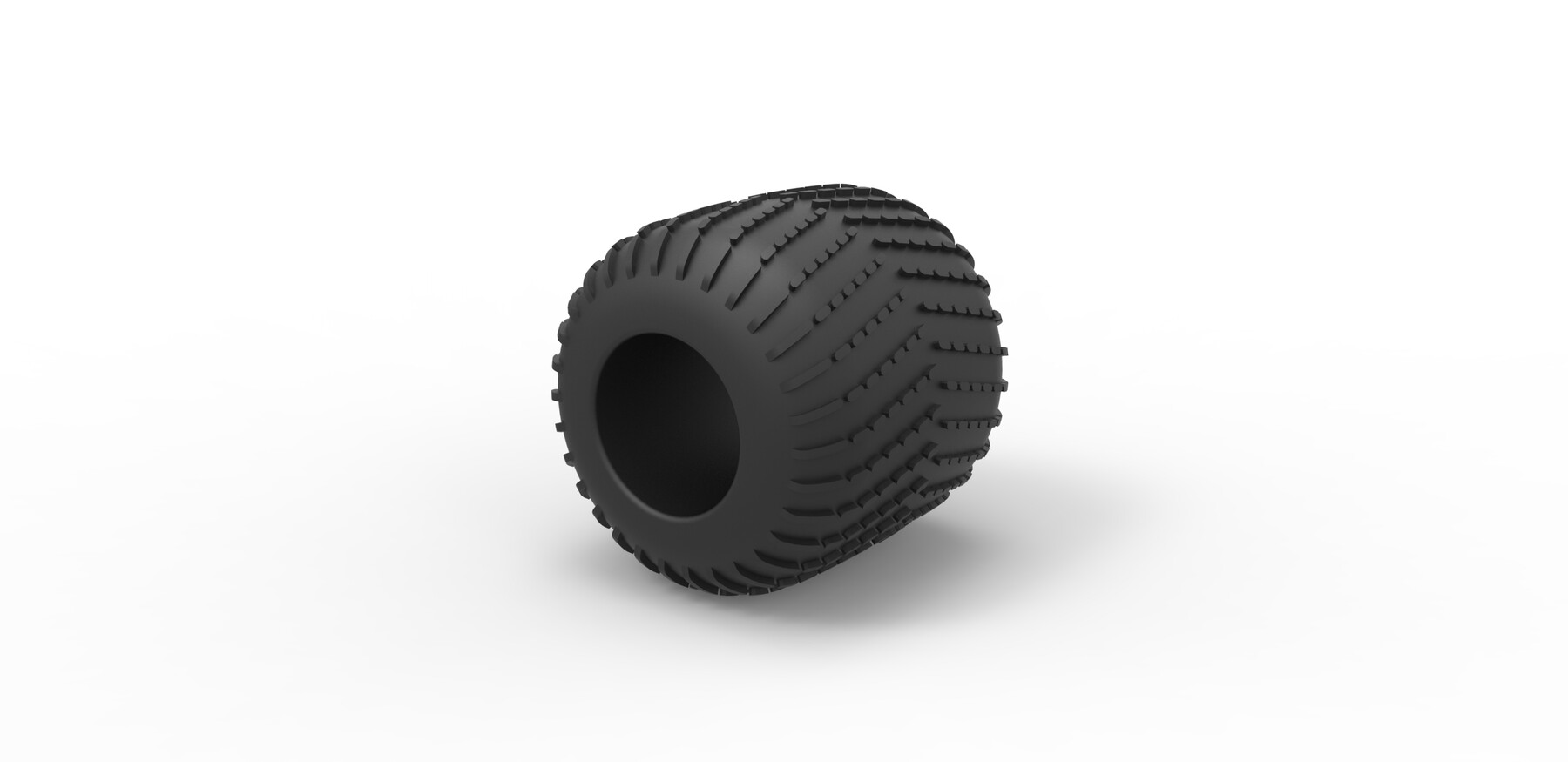 ArtStation - 3D printable Diecast low pressure tire 8 Scale 1:25 ...