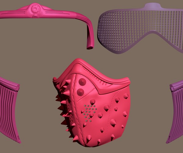 ArtStation - WRENCH FROM WATCHDOGS 3D PRINT MASK STL+ZTL+FBX | Resources