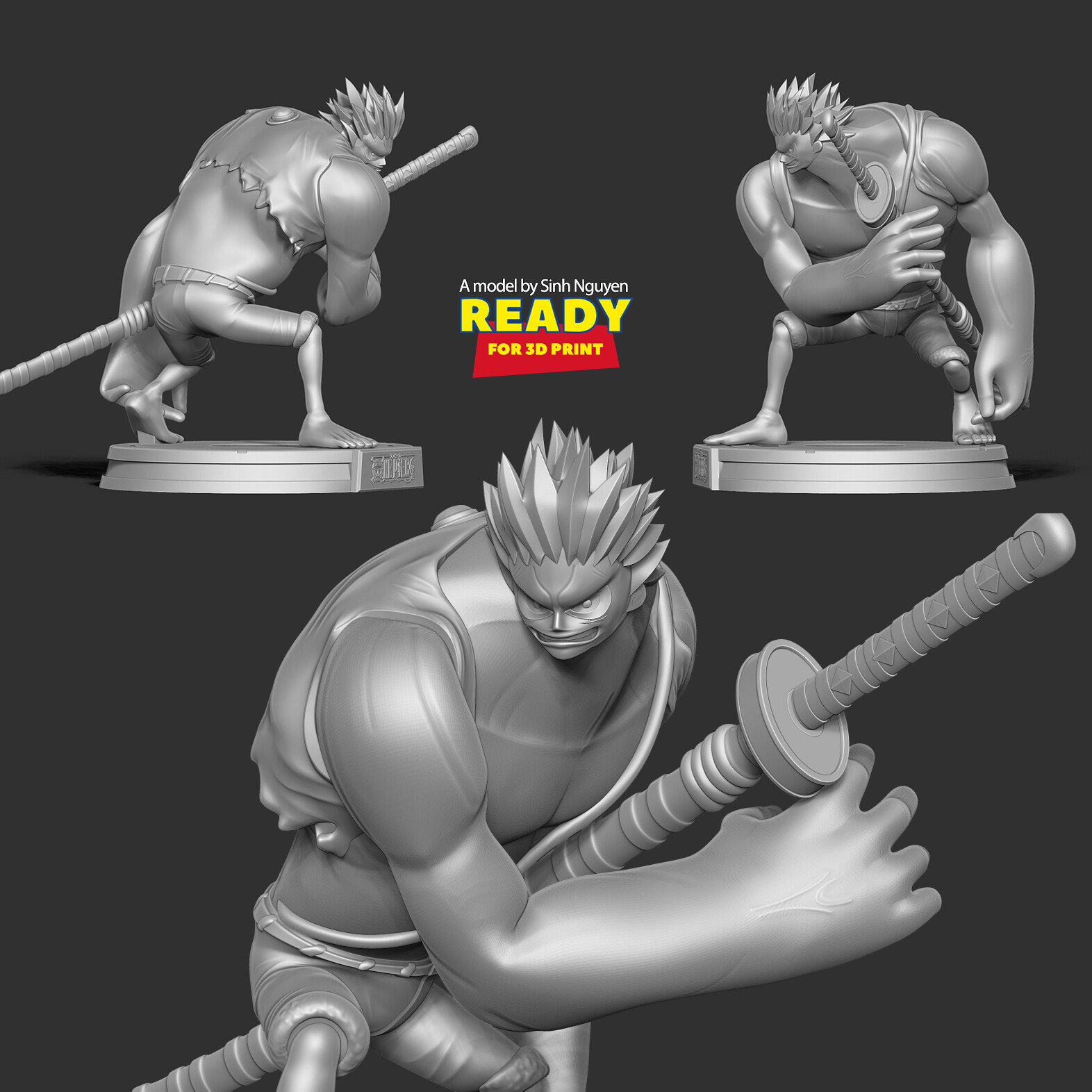 ArtStation - Nightmare Luffy - One Piece Fanart | Resources