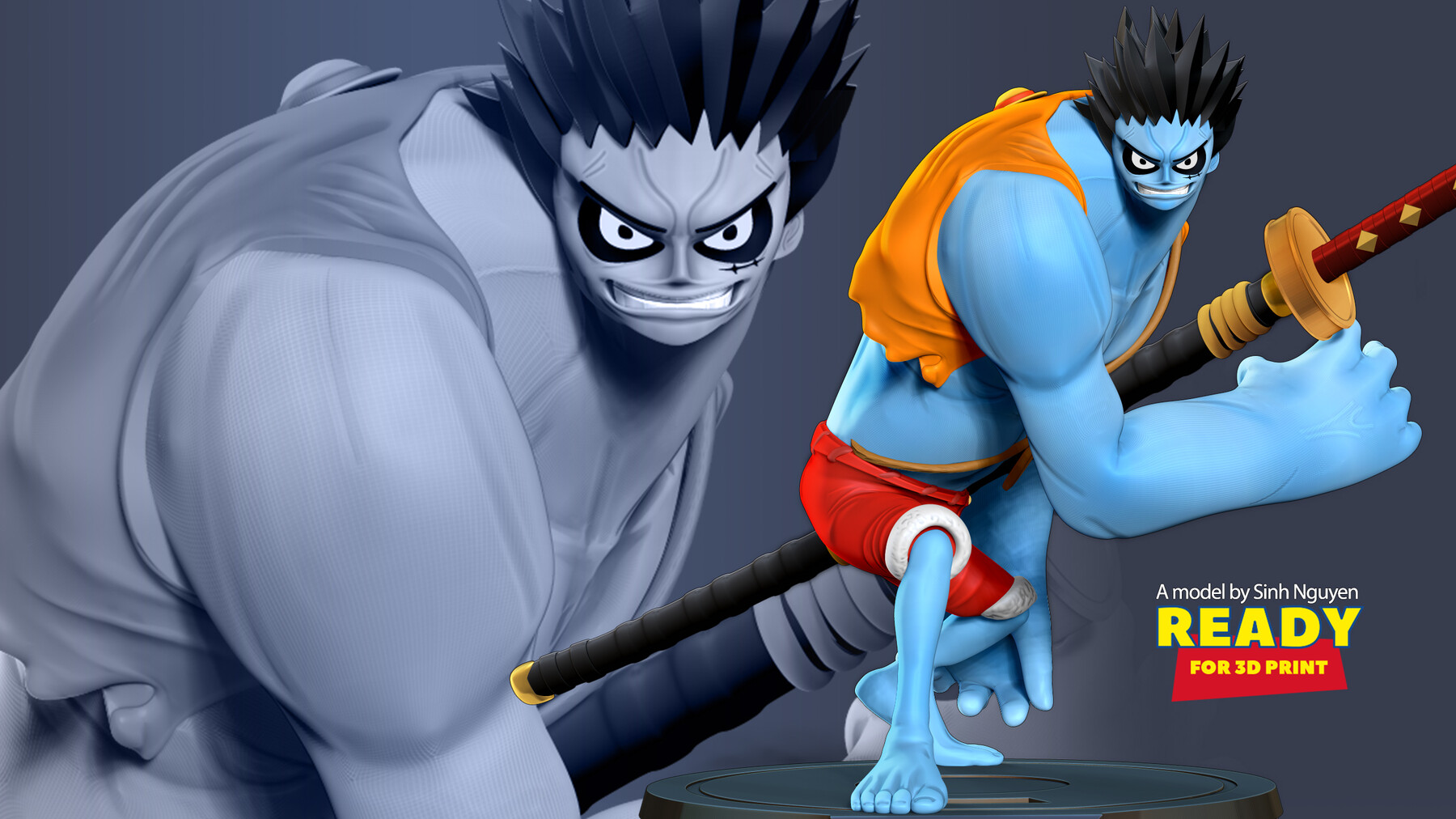 Sinh Nguyen - Nightmare Luffy - One Piece Fanart