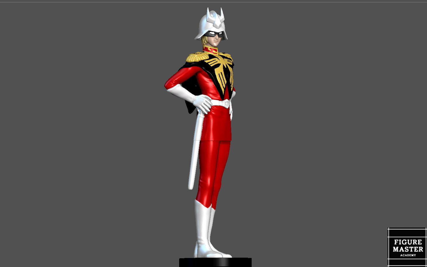 ArtStation - CHAR AZNABLE ZAKU ZEON GUNDAM PILOT GUNPLA ANIME 3D PRINT ...