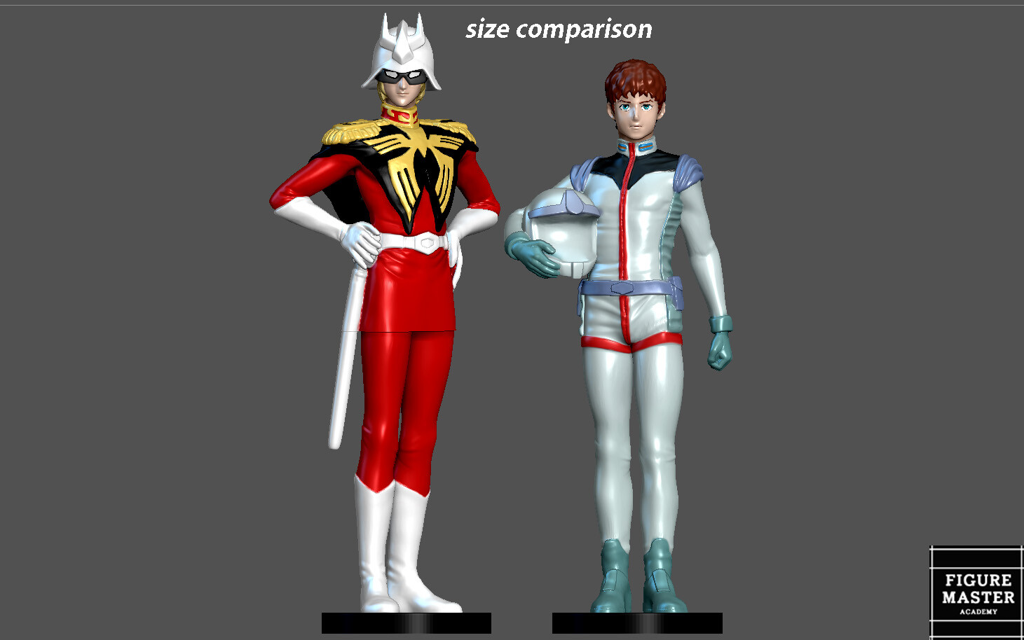 ArtStation - CHAR AZNABLE ZAKU ZEON GUNDAM PILOT GUNPLA ANIME 3D PRINT ...