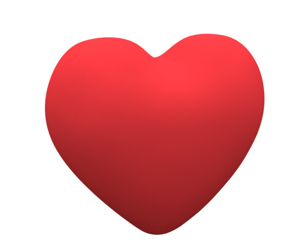 ArtStation - 3D Heart Model Download Full Heart Model CG Big Red Heart ...