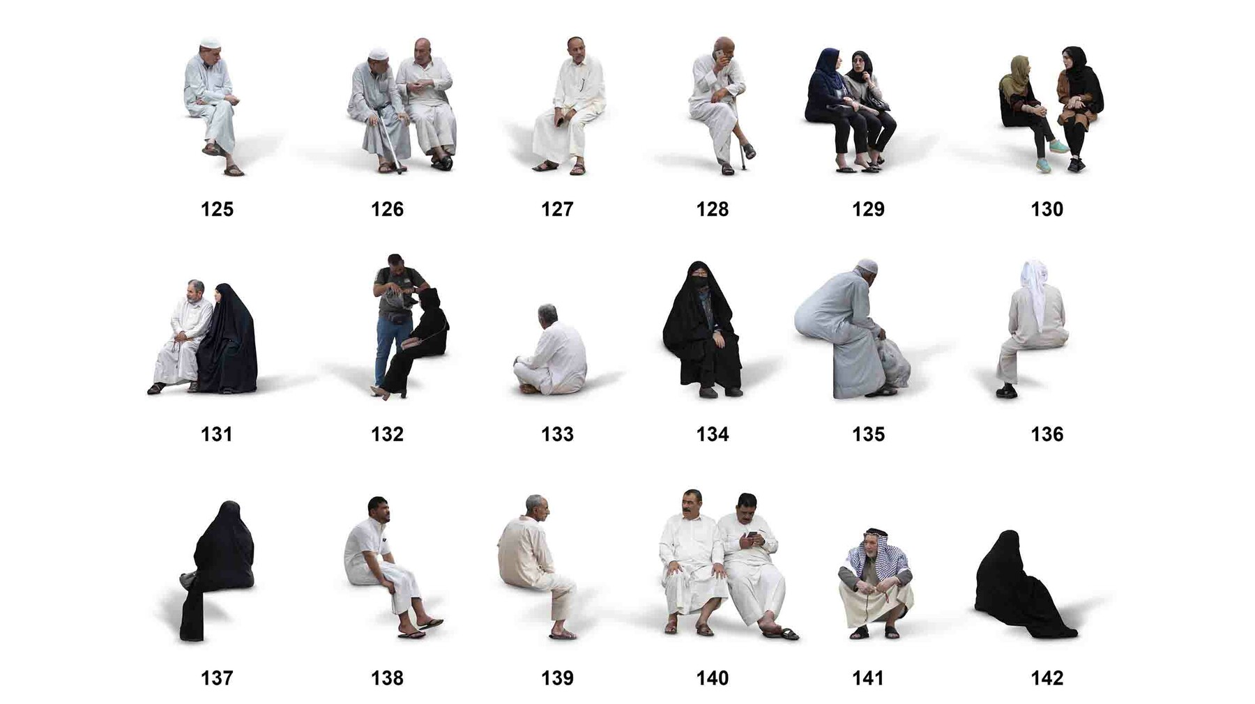 ArtStation - 150 PNG+PSD Arabian people Full HD CUTOUT Pack | Resources