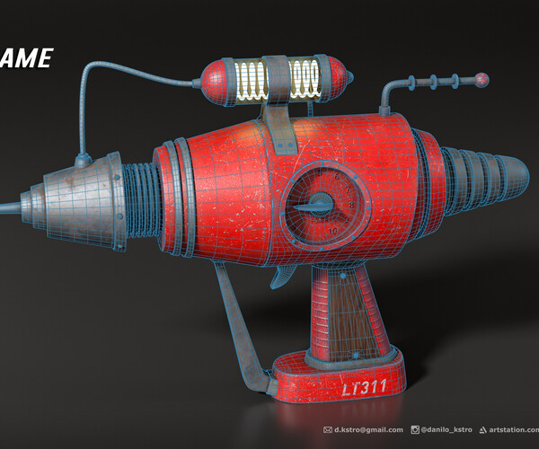 ArtStation - Retro Laser Gun | Resources