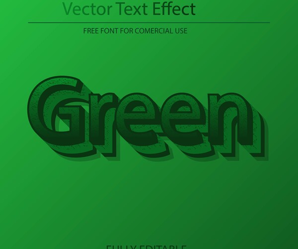 ArtStation - Green Text Effects, EPS and AI Template File | Artworks