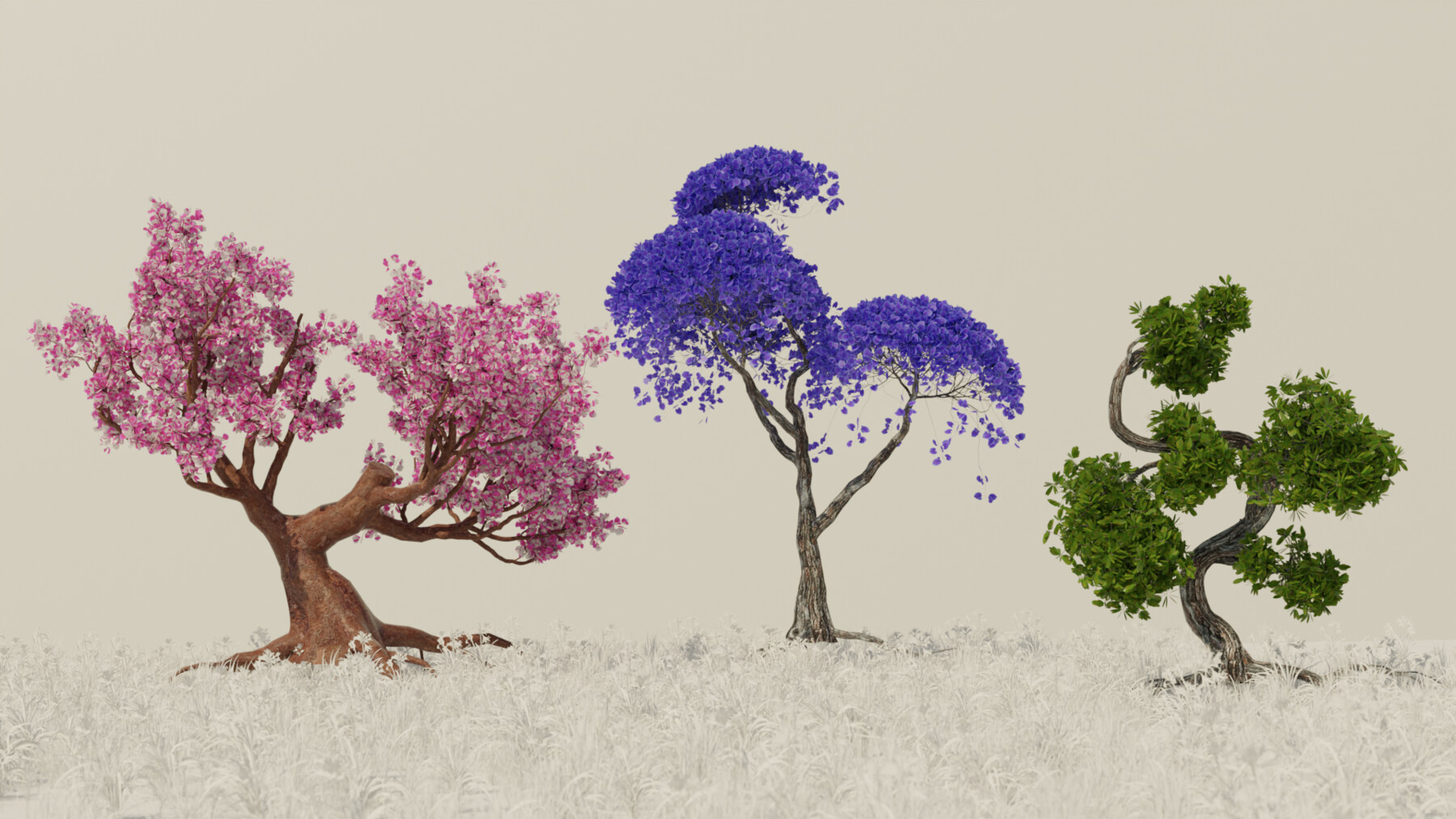 ArtStation - Fantasy Trees - 30+ Game Ready Models | Game Assets