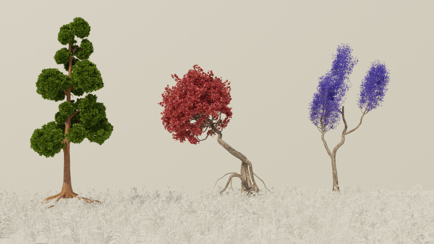 ArtStation - Fantasy Trees - 30+ Game Ready Models | Game Assets