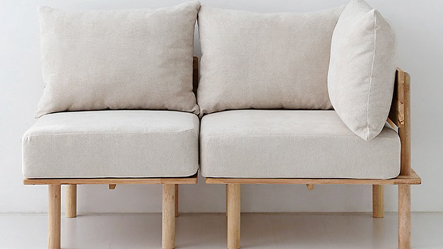 ArtStation - BENKU 1 seater sofa rubber wood | Resources