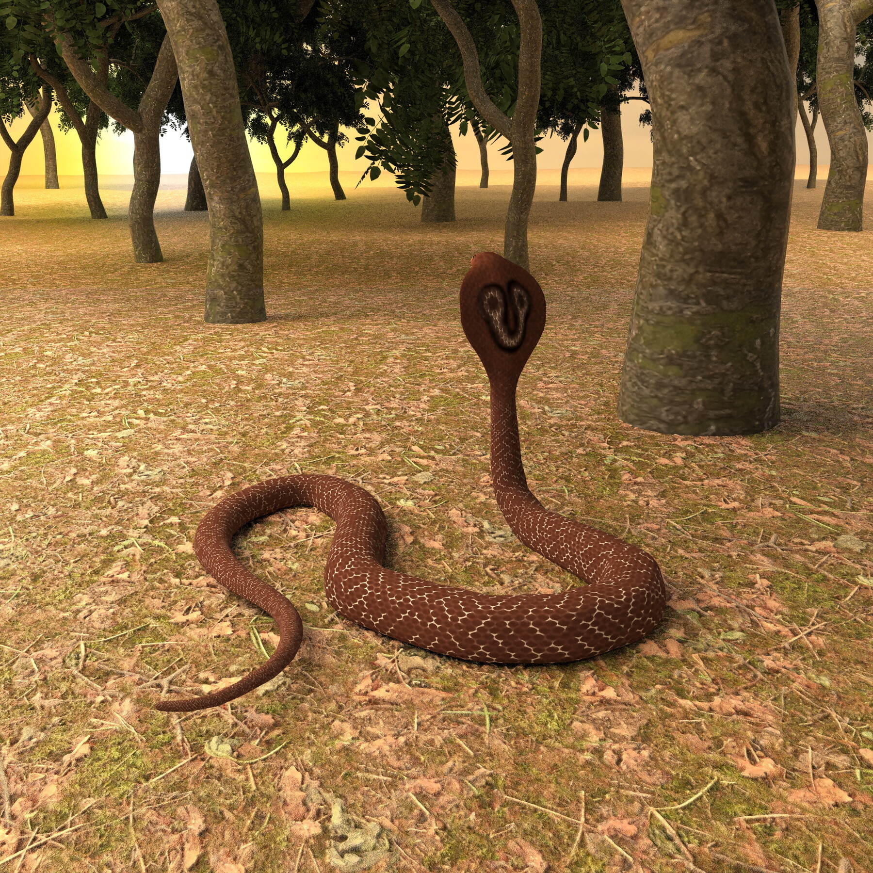 ArtStation - Spectacled Cobra 4K | Resources