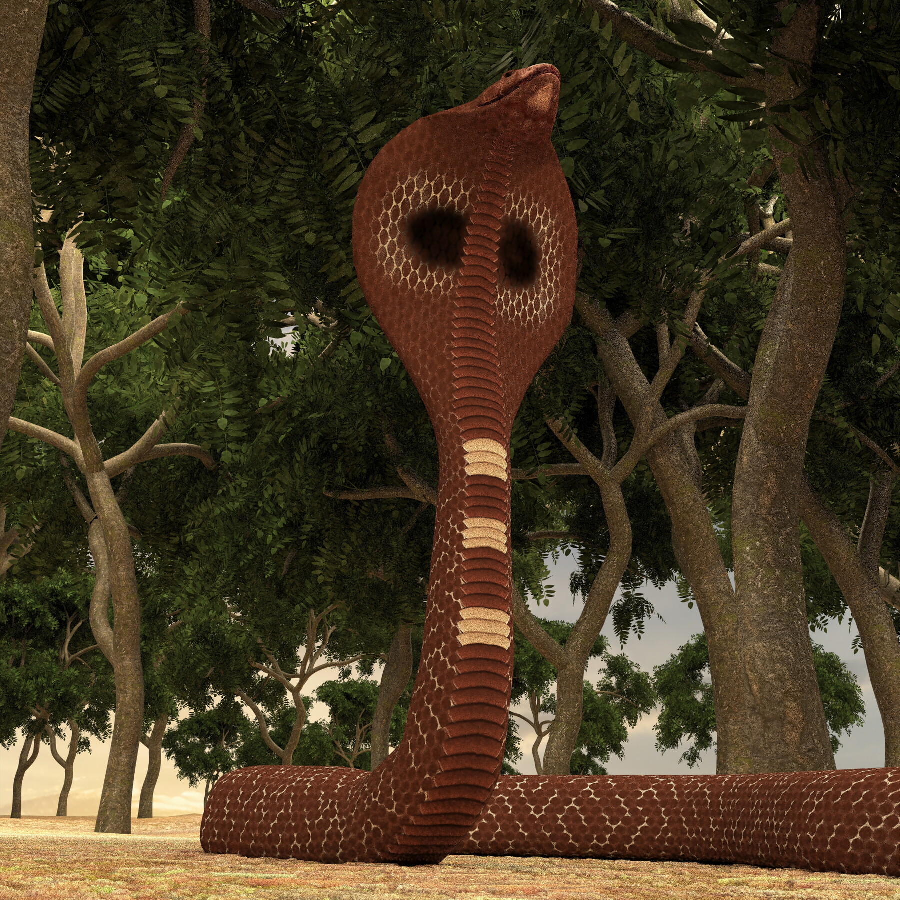ArtStation - Spectacled Cobra 4K | Resources