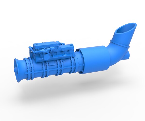 ArtStation - 3D printable Diecast Jet engine 5 Scale 1:25 | Resources