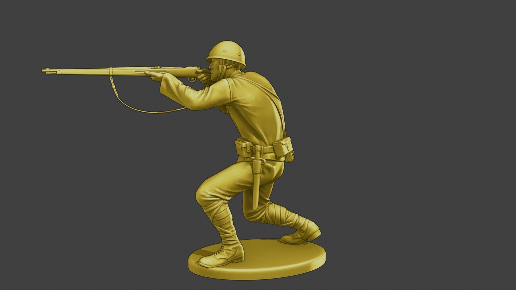 ArtStation - Japanese soldier ww2 Shoot SCrouch J2 | Resources