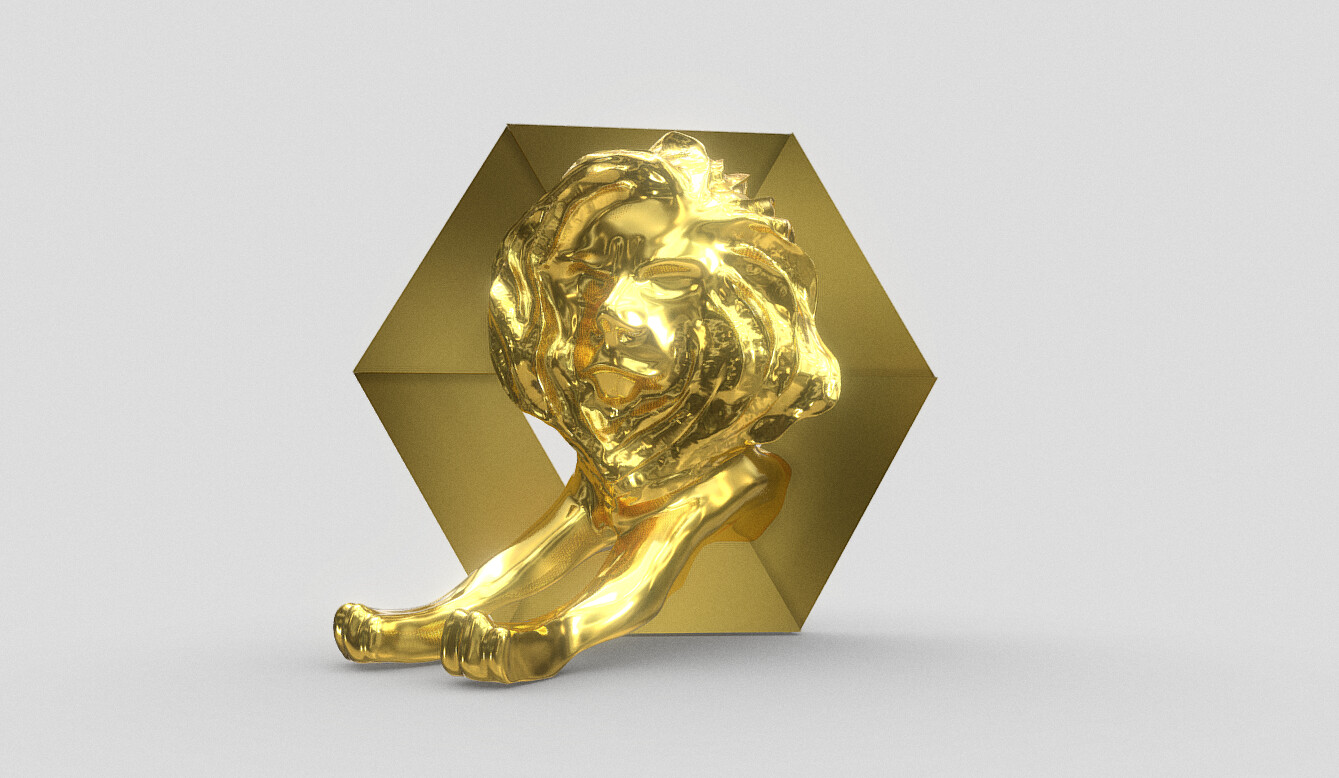 ArtStation - Cannes Lion Trophy Hexagon | Resources