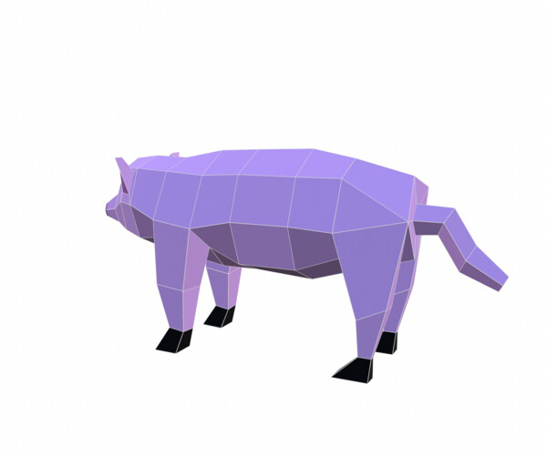 ArtStation - Pig cartoon | Game Assets