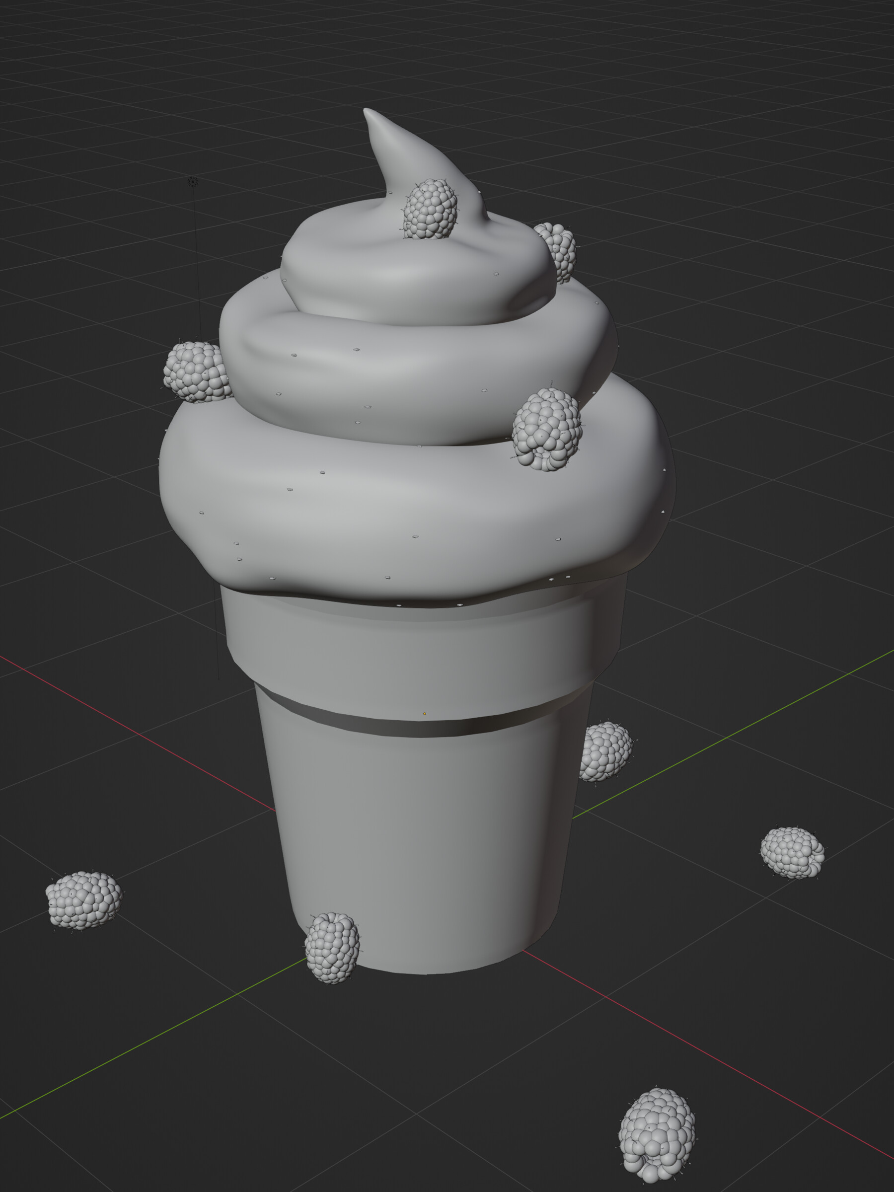 ArtStation - Raspberry Icecream with raspberries | Resources